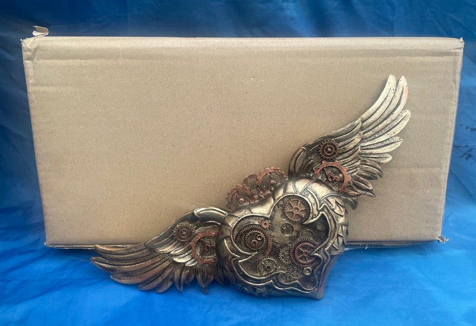 Winged Heart Wall Plaque – Aeon Leather