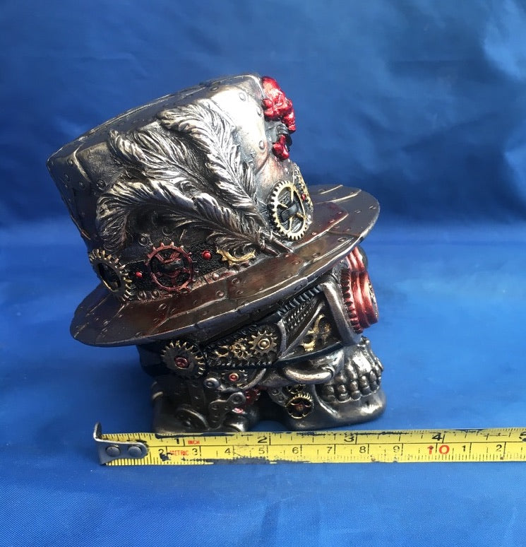 Steampunk Clockwork Baron Skull. Veronese Studio Collection – Aeon Leather