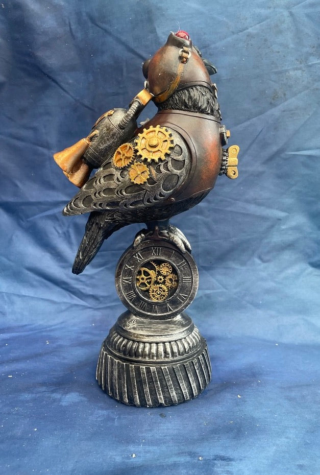 Steampunk Rivet Raven by Nemesis Now – Aeon Leather